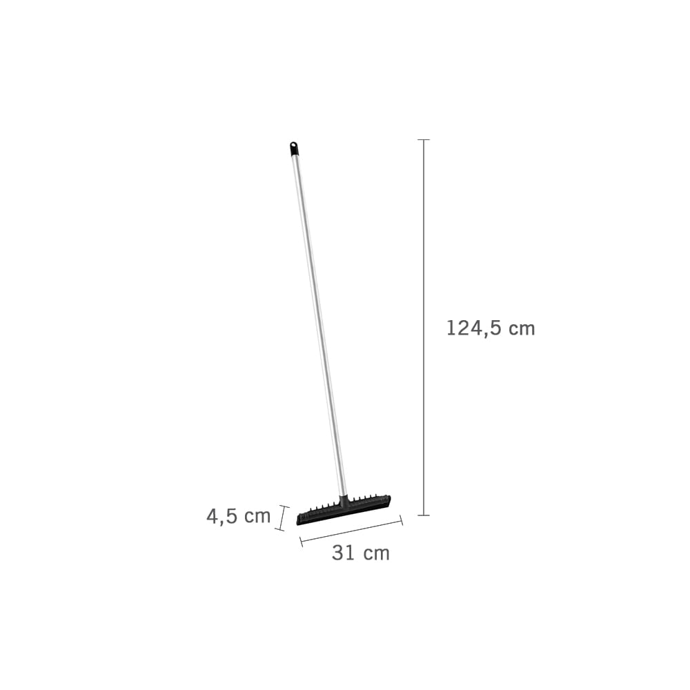 Rodo Plástico com Cabo em Alumínio 31x4,5x124,5cm | Astra - astrasa
