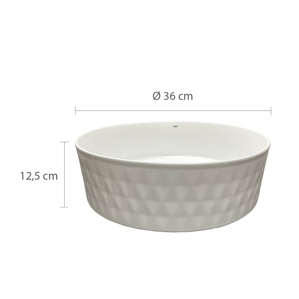 Cuba De Apoio Solo Redonda Branco Fosco Japi | Astra - astrasa